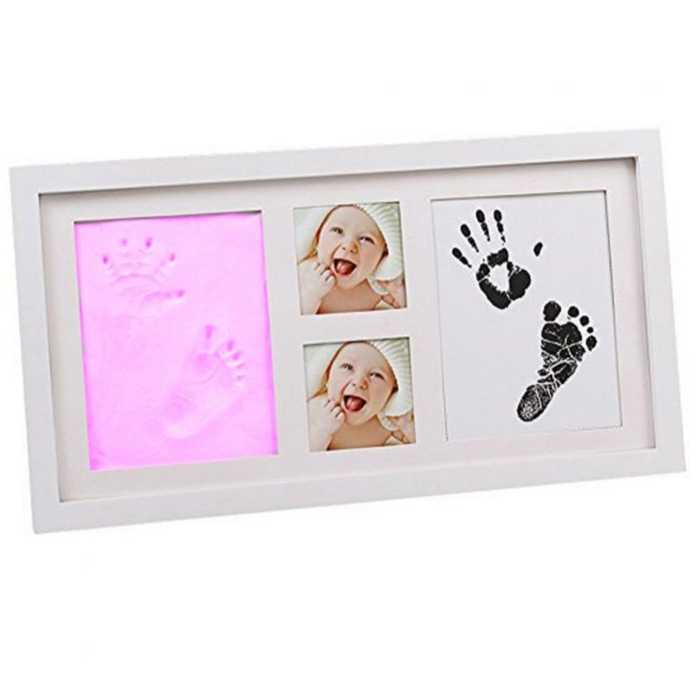 Babies Bloom Charming Baby Handprint And Footprint Kit Solid Wood Photo ...