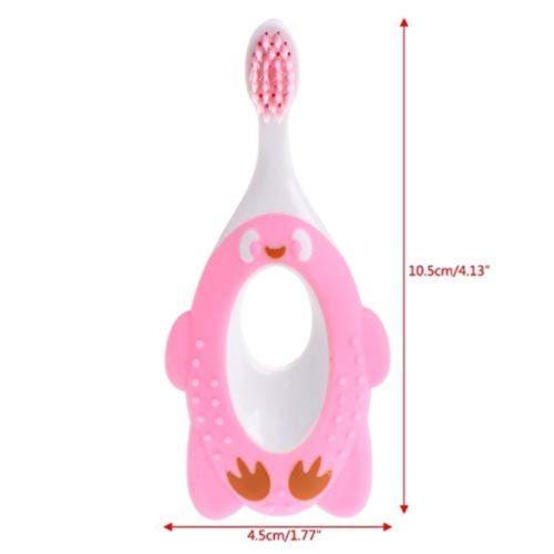 Babies Bloom Pink Soft Anti-Slip Handle Cartoon Baby Silicone ...