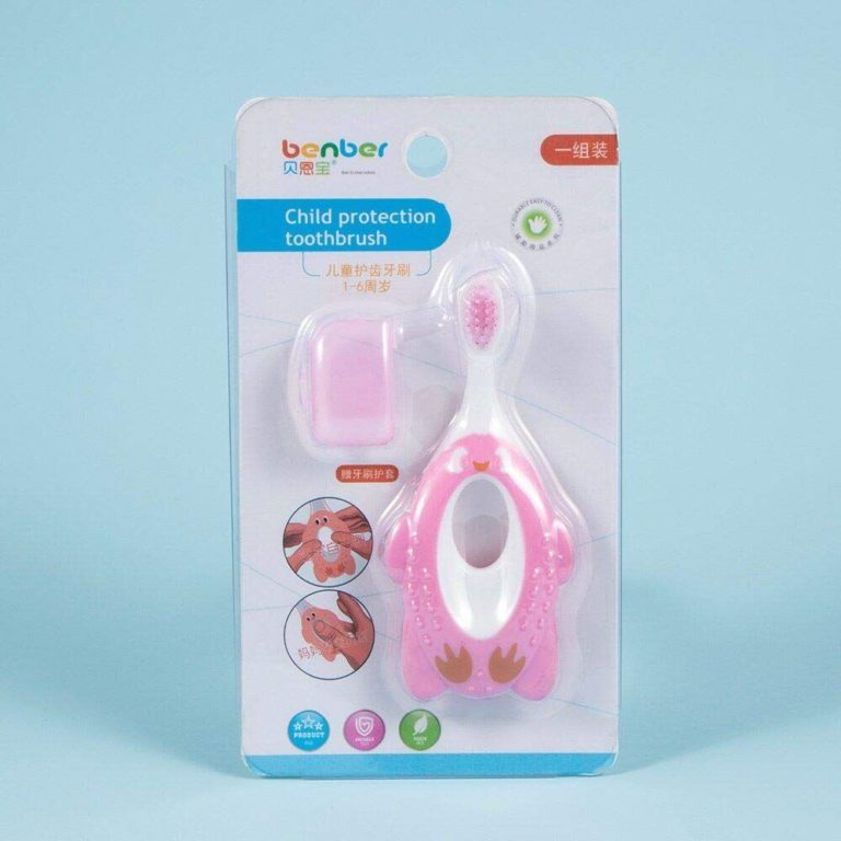 Babies Bloom Pink Soft Anti-Slip Handle Cartoon Baby Silicone ...